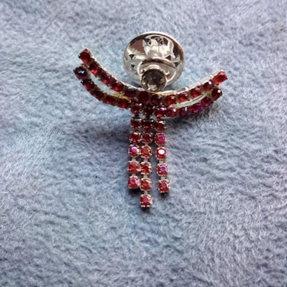 Jewelry | A Celebration Red And White Pin | Poshmark